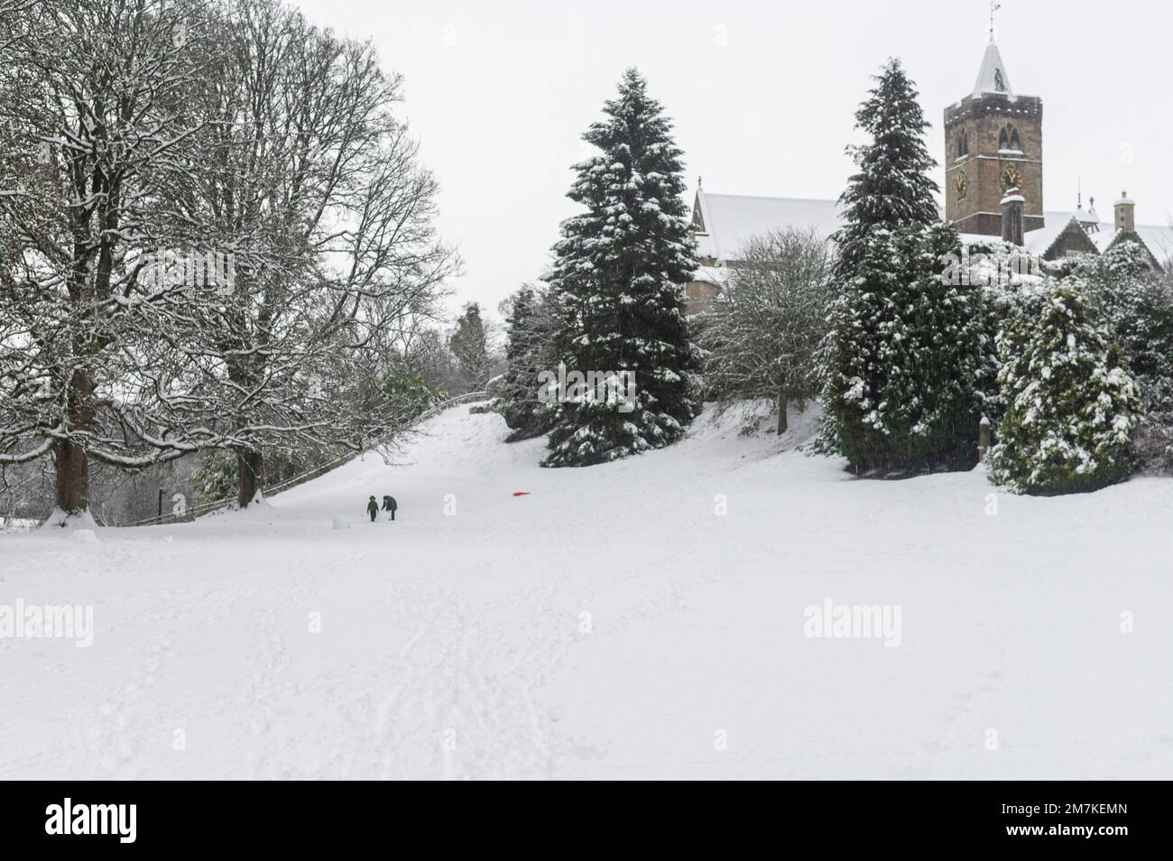 Residents of Scottish city Dunblane face an amber turned Met weather ...