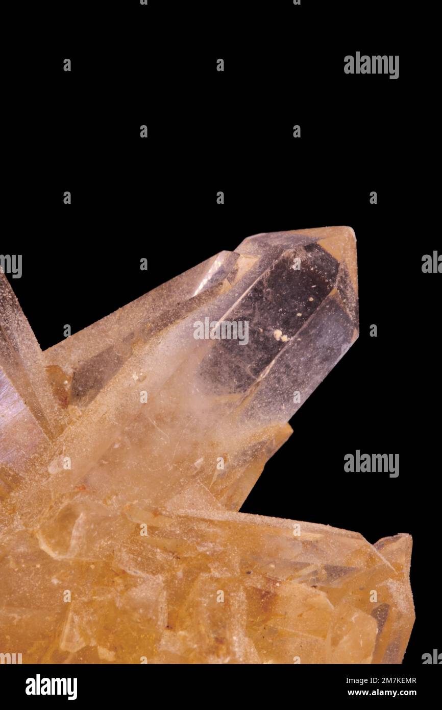 Rocks and Minerals, Quartz Crystals laboratory sample Stock Photo - Alamy