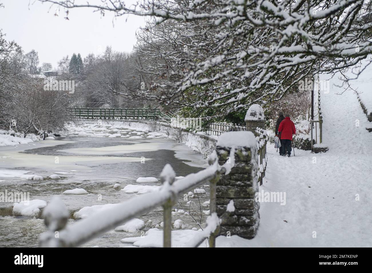 Residents of Scottish city Dunblane face an amber turned Met weather ...