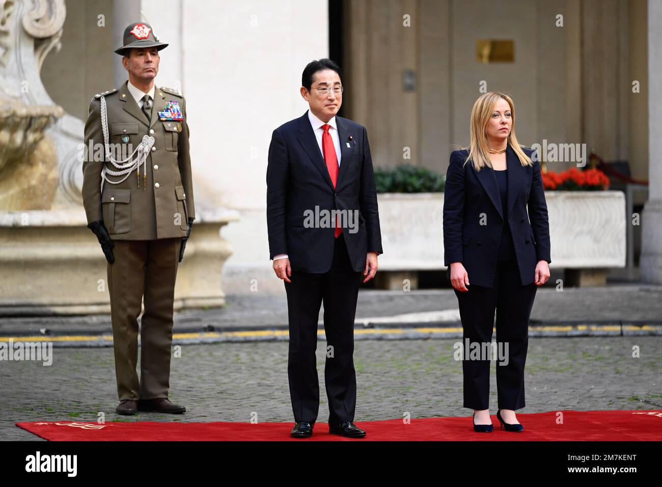 Italian Prime Minister Giorgia Melonimeets the Prime Minister of Japan ...