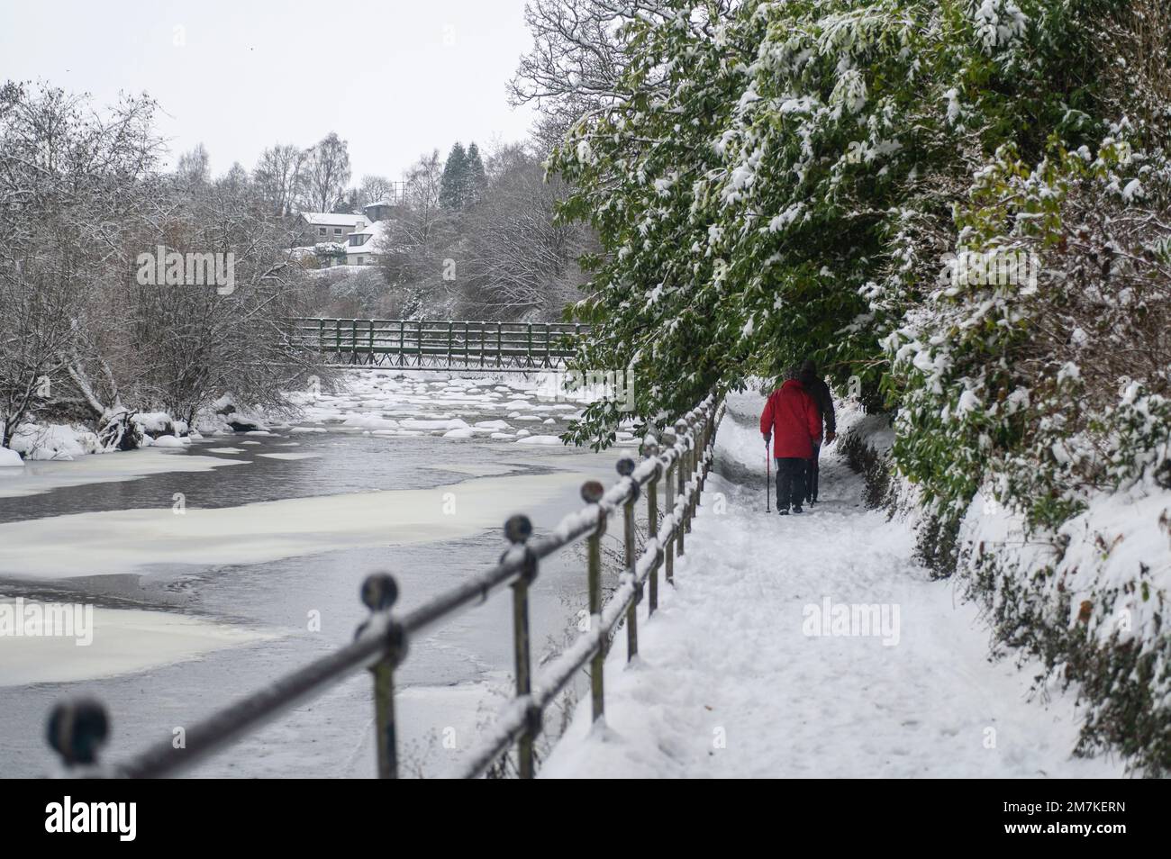 Residents of Scottish city Dunblane face an amber turned Met weather ...
