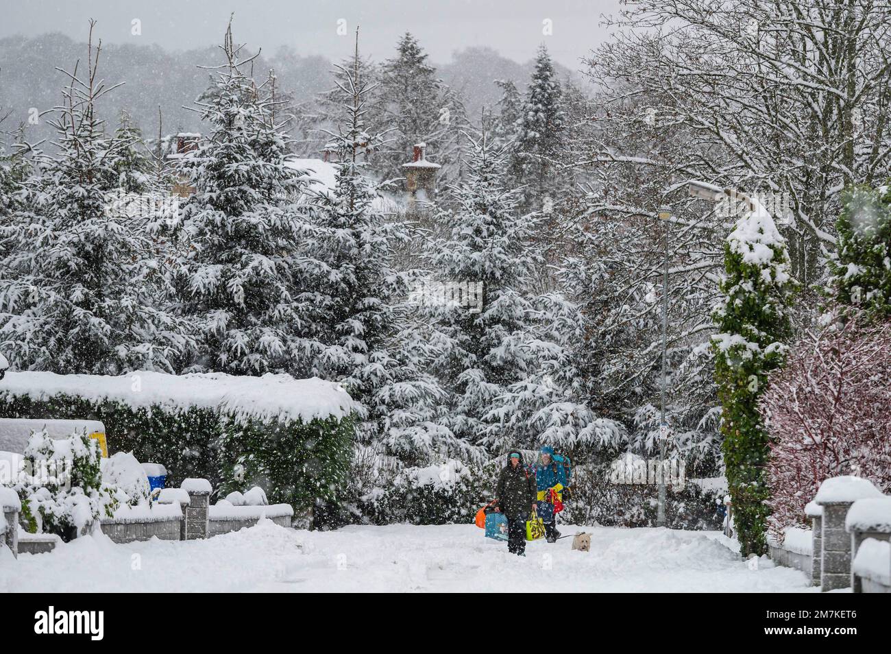 Residents of Scottish city Dunblane face an amber turned Met weather ...