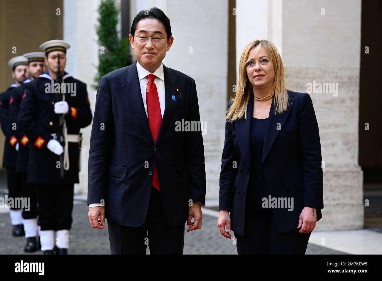Italian Prime Minister Giorgia Melonimeets the Prime Minister of Japan ...