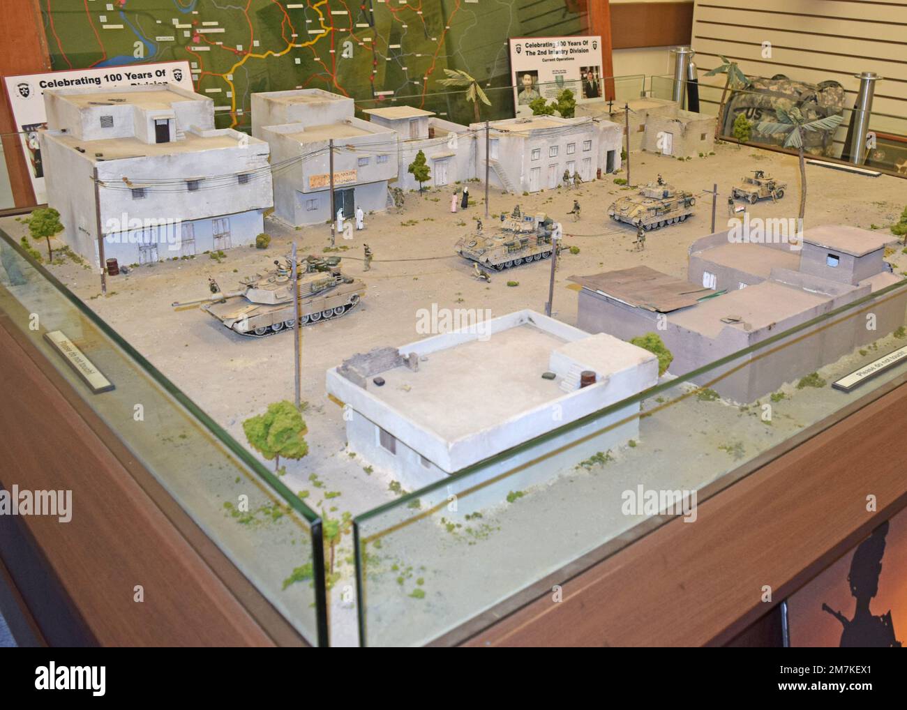 This diorama sits in a storage room at the 2nd Infantry Division ...