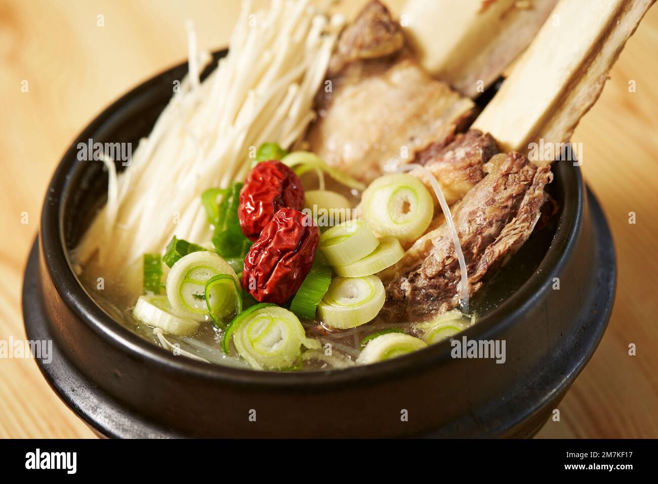 Short Rib Soup in a Hot Pot Stock Photo - Alamy