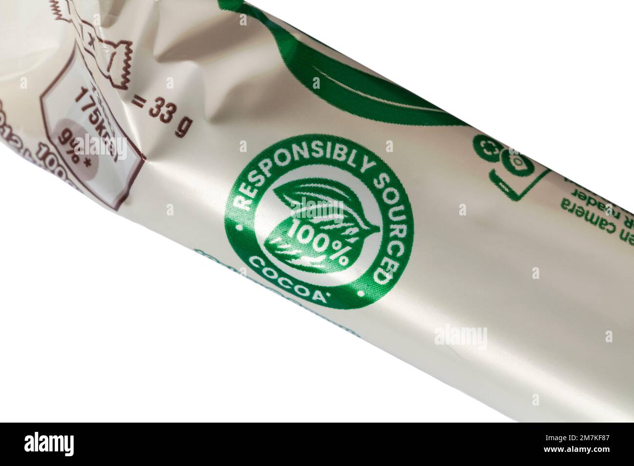 Responsibly sourced 100% cocoa Stock Photo - Alamy