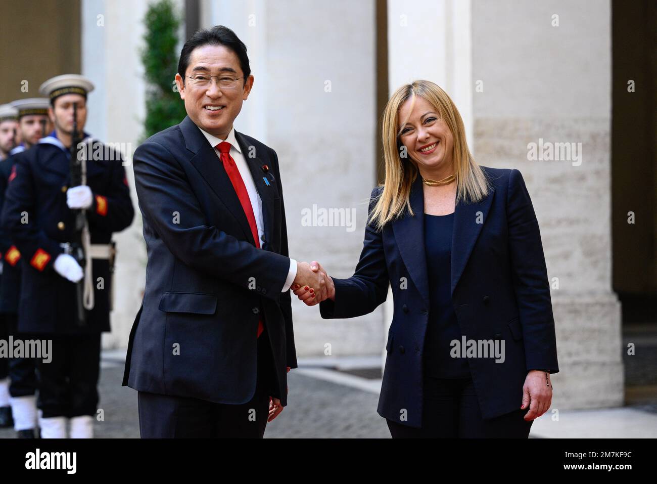 Italian Prime Minister Giorgia Melonimeets the Prime Minister of Japan ...