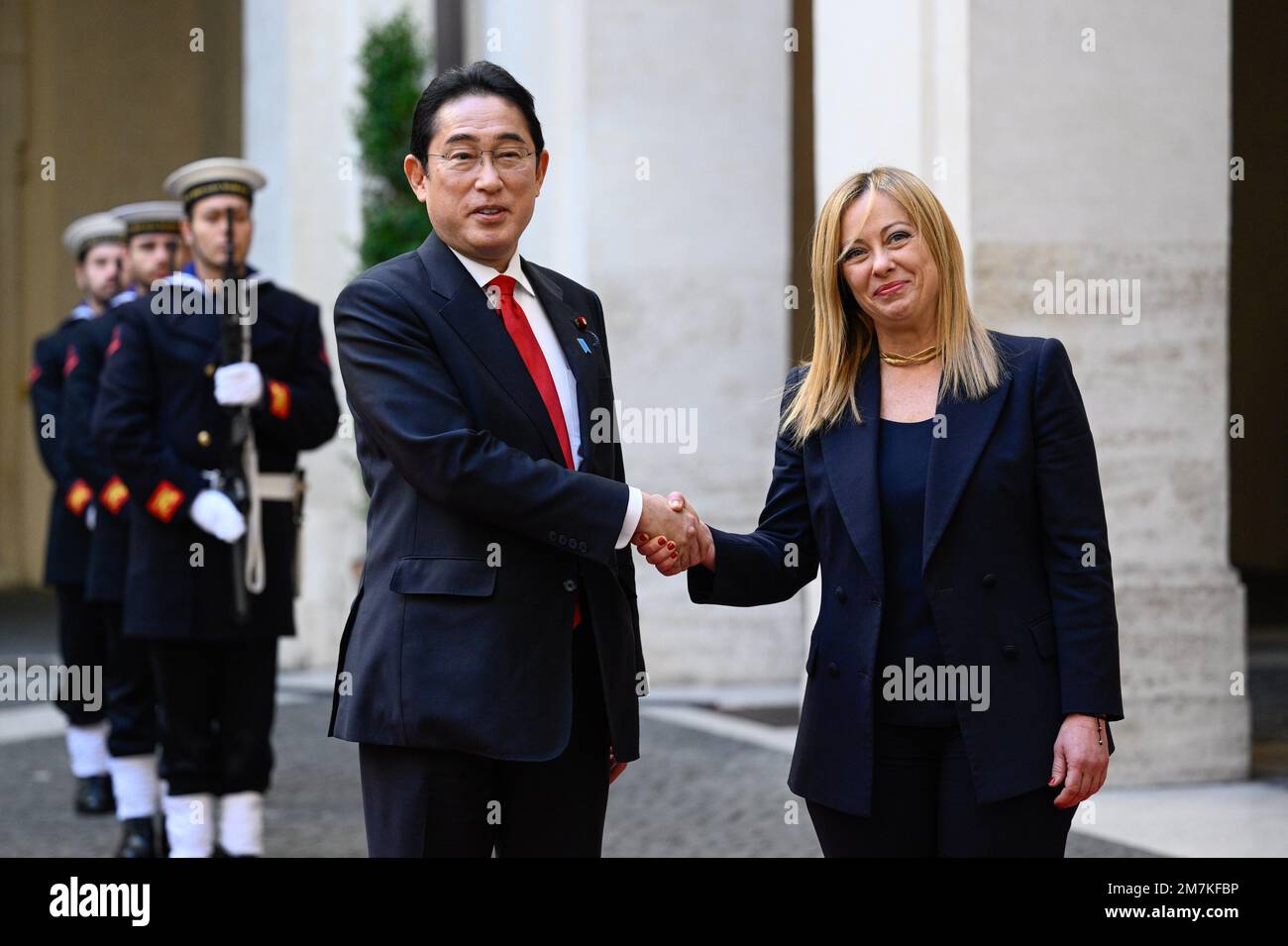 Italian Prime Minister Giorgia Melonimeets the Prime Minister of Japan ...