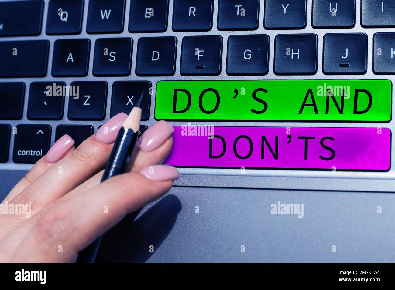 Text sign showing Do's And Don Ts. Business concept Confusion in one's ...