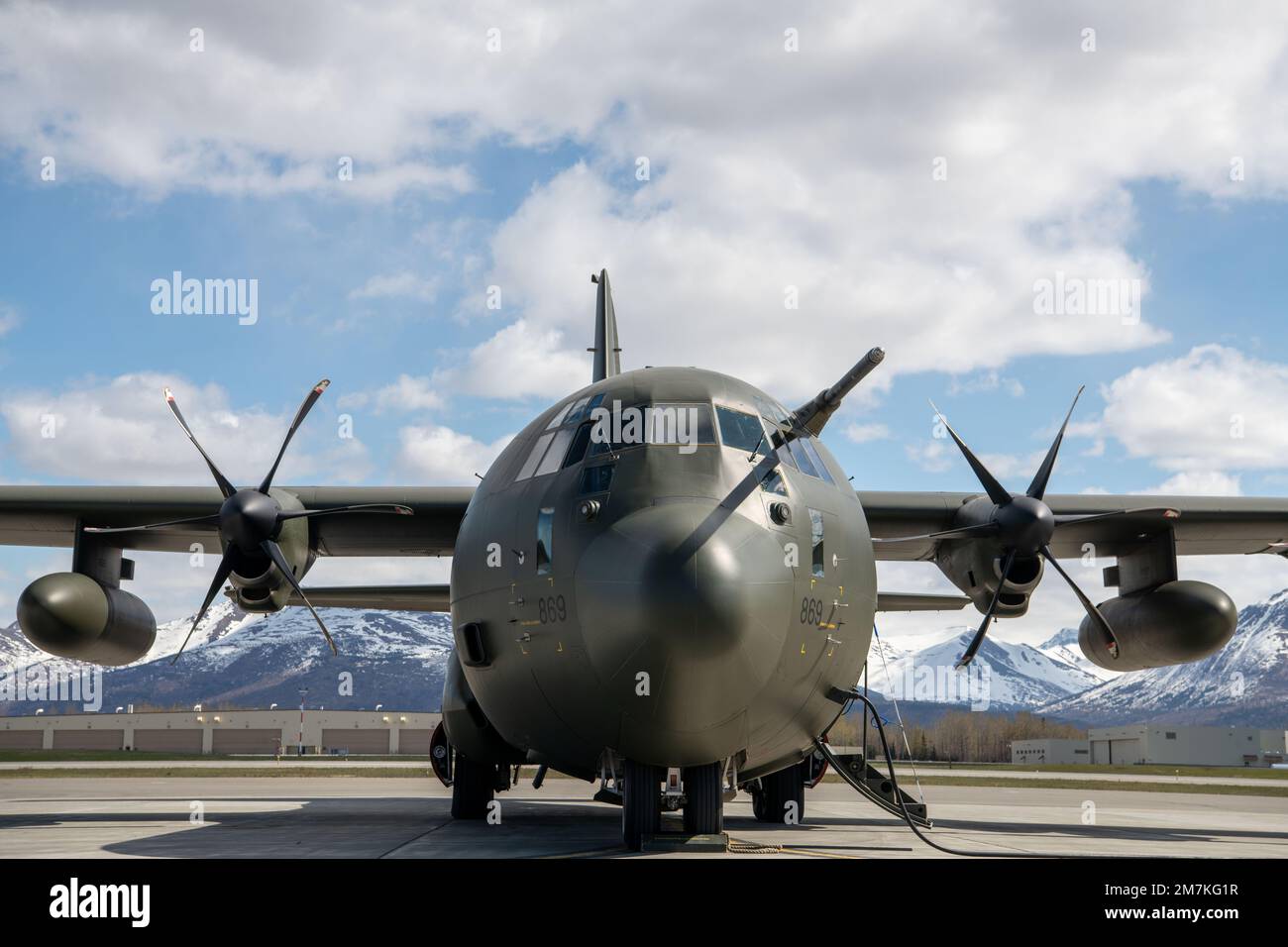 A Royal Air Force C-130J Hercules assigned to No. 47 Squadron, RAF ...