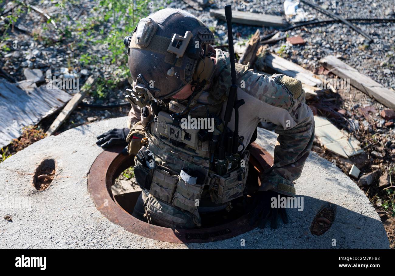 A U.S. Air Force Special Tactics operator with the 24th Special ...