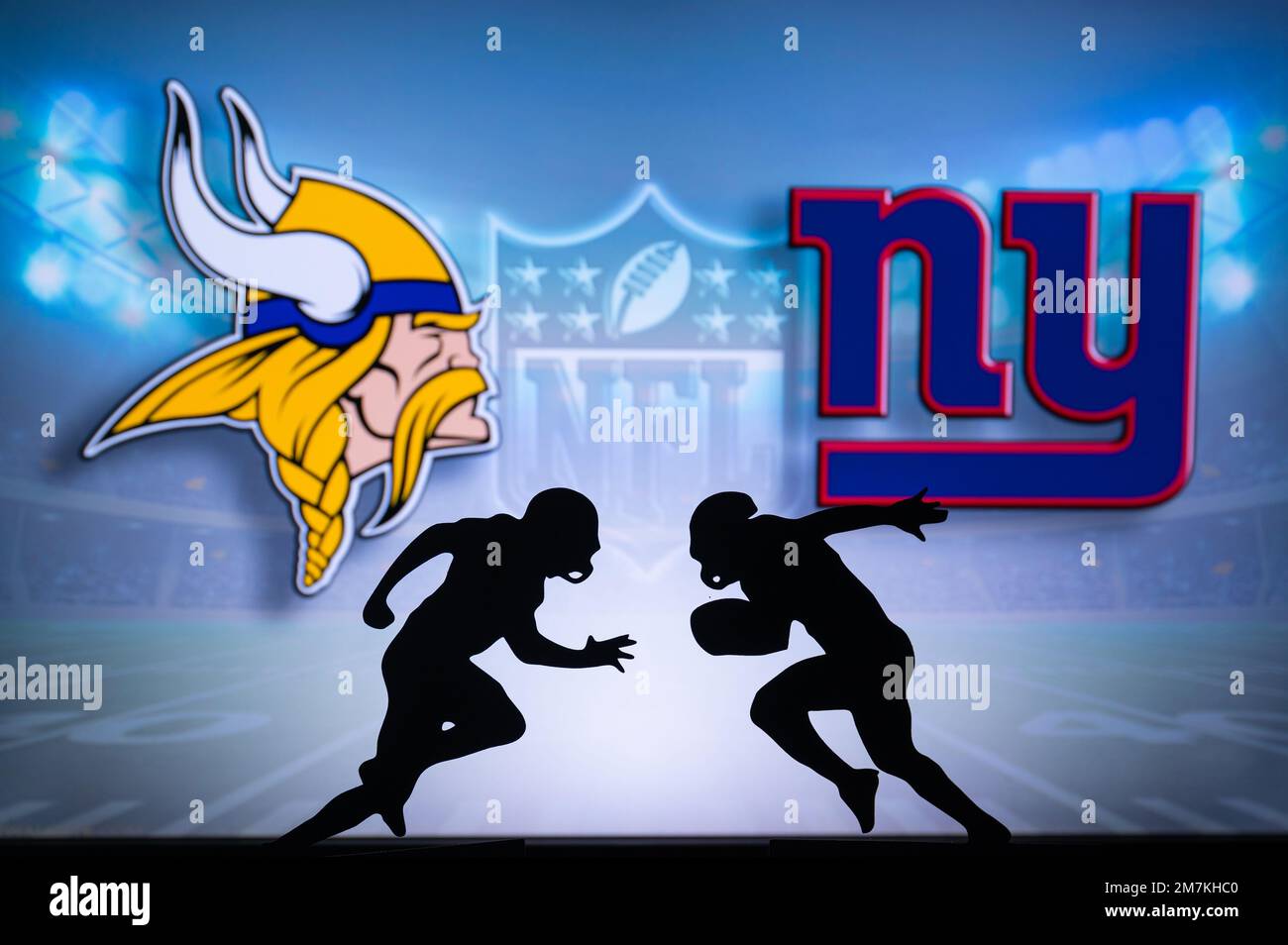 MINNESOTA, USA, JANUARY 10, 2023: New York Giants vs. Minnesota Vikings ...