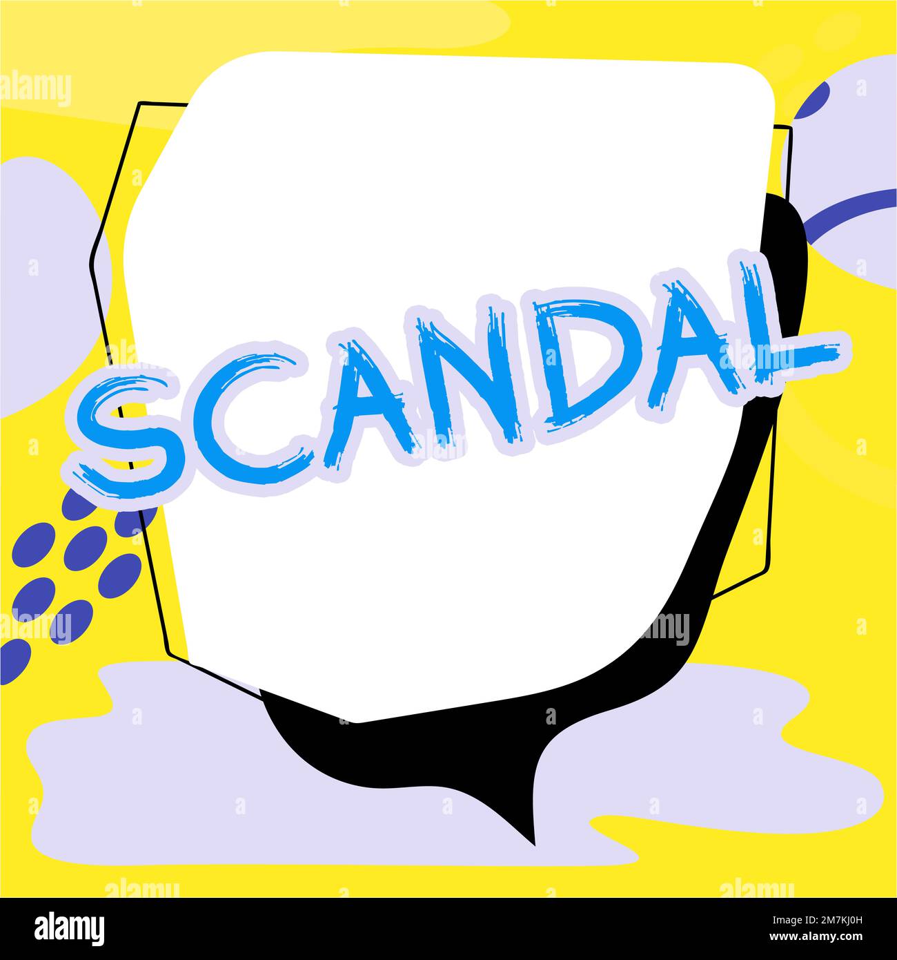 Conceptual display Scandal. Internet Concept an action or event ...