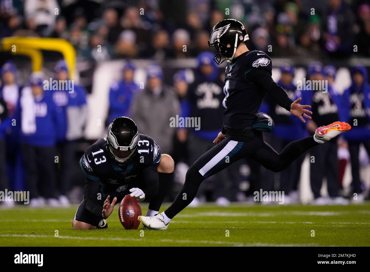 Philadelphia Eagles' Jake Elliott plays during an NFL football game ...
