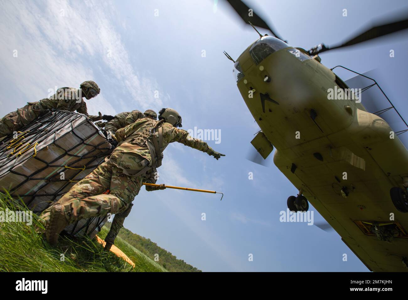 Soldiers from the 2nd General Support Battalion, 3rd Aviation Regiment ...