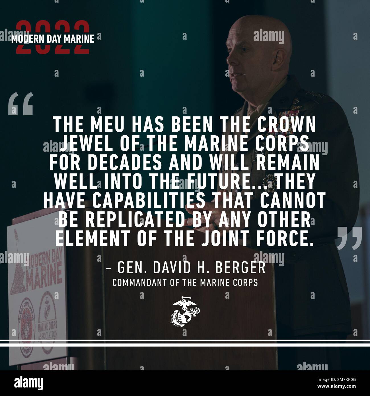 The Commandant of the Marine Corps, General David H. Berger, gives a ...