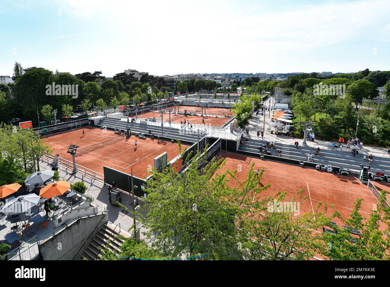 Annex courts of the Roland-Garros tennis tournament, 2022 Stock Photo ...