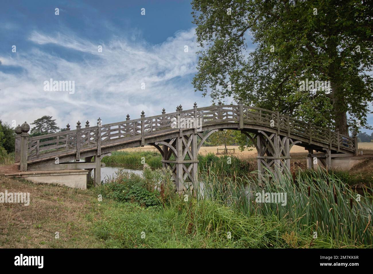The Chinese bridge at Croome Court Worcestershire England Stock Photo ...