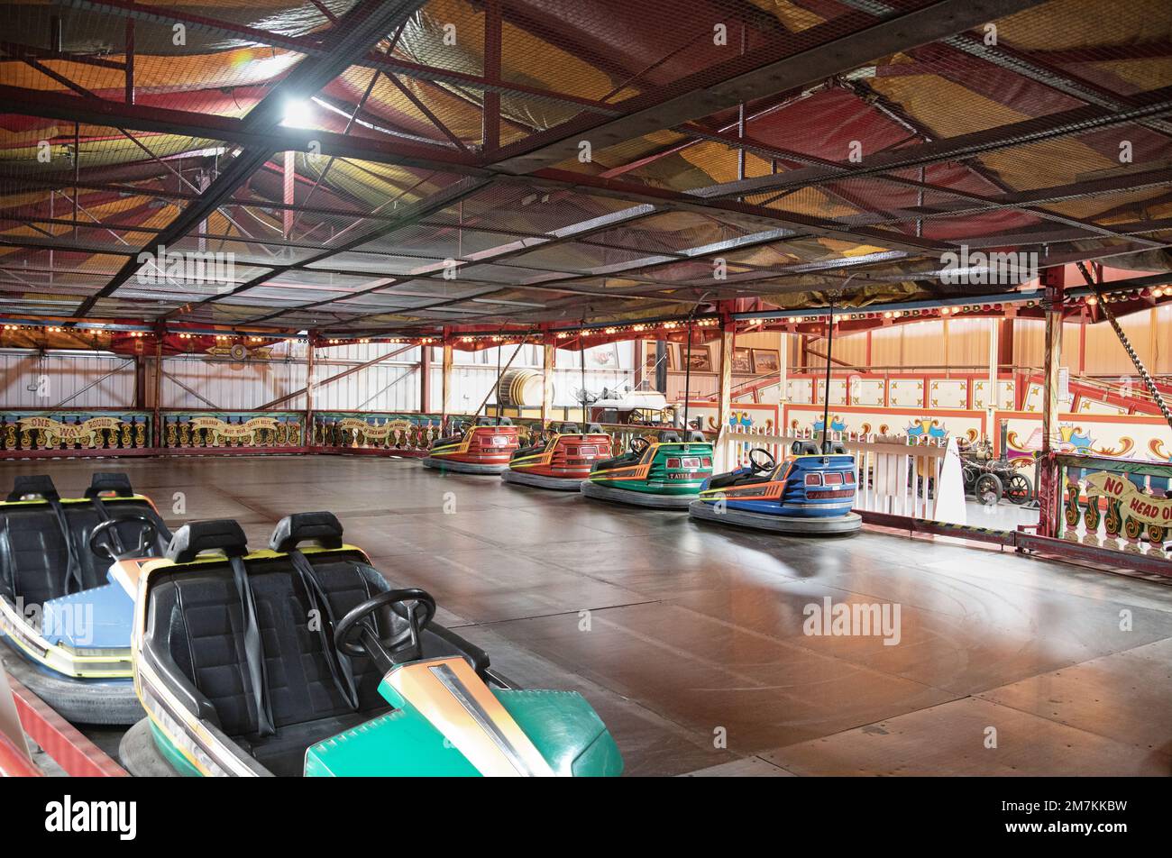Dodgem car fairground ride at Filey Yorkshire England Stock Photo - Alamy