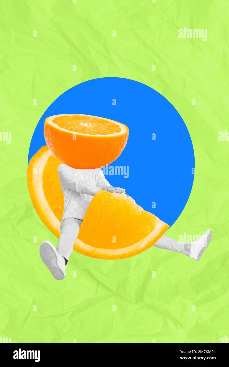 Creative photo 3d collage artwork poster picture of young person ...