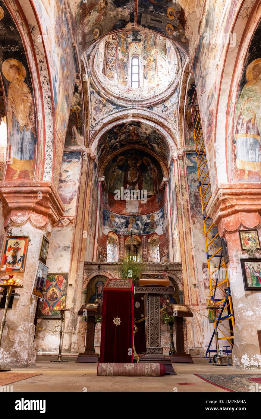 Gelati, Georgia, 05.06.2022. Gelati Monastery inside view of the main ...