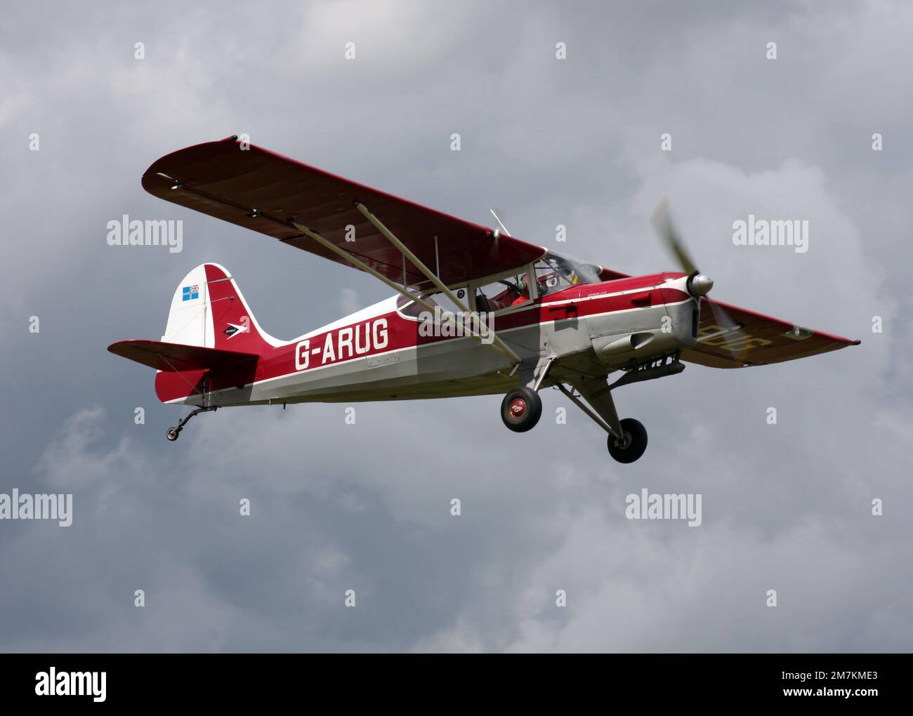 Auster J5G/A2 Autocar departs Lashenden Headcorn airfield Kent England ...
