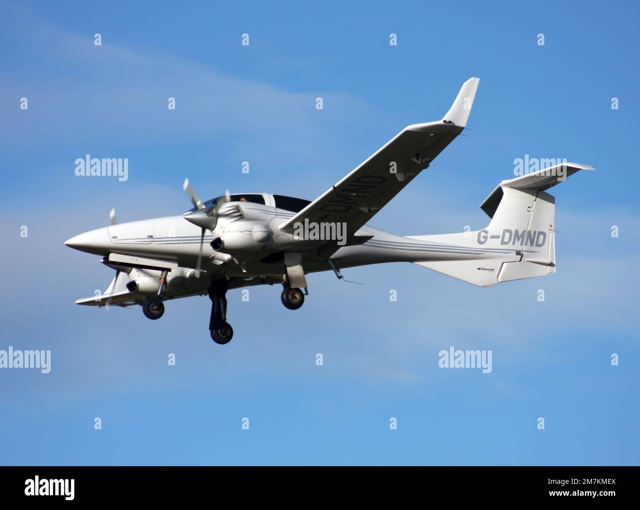 Diamond DA-42 Twin Star landing at Brighton City Airport Stock Photo ...