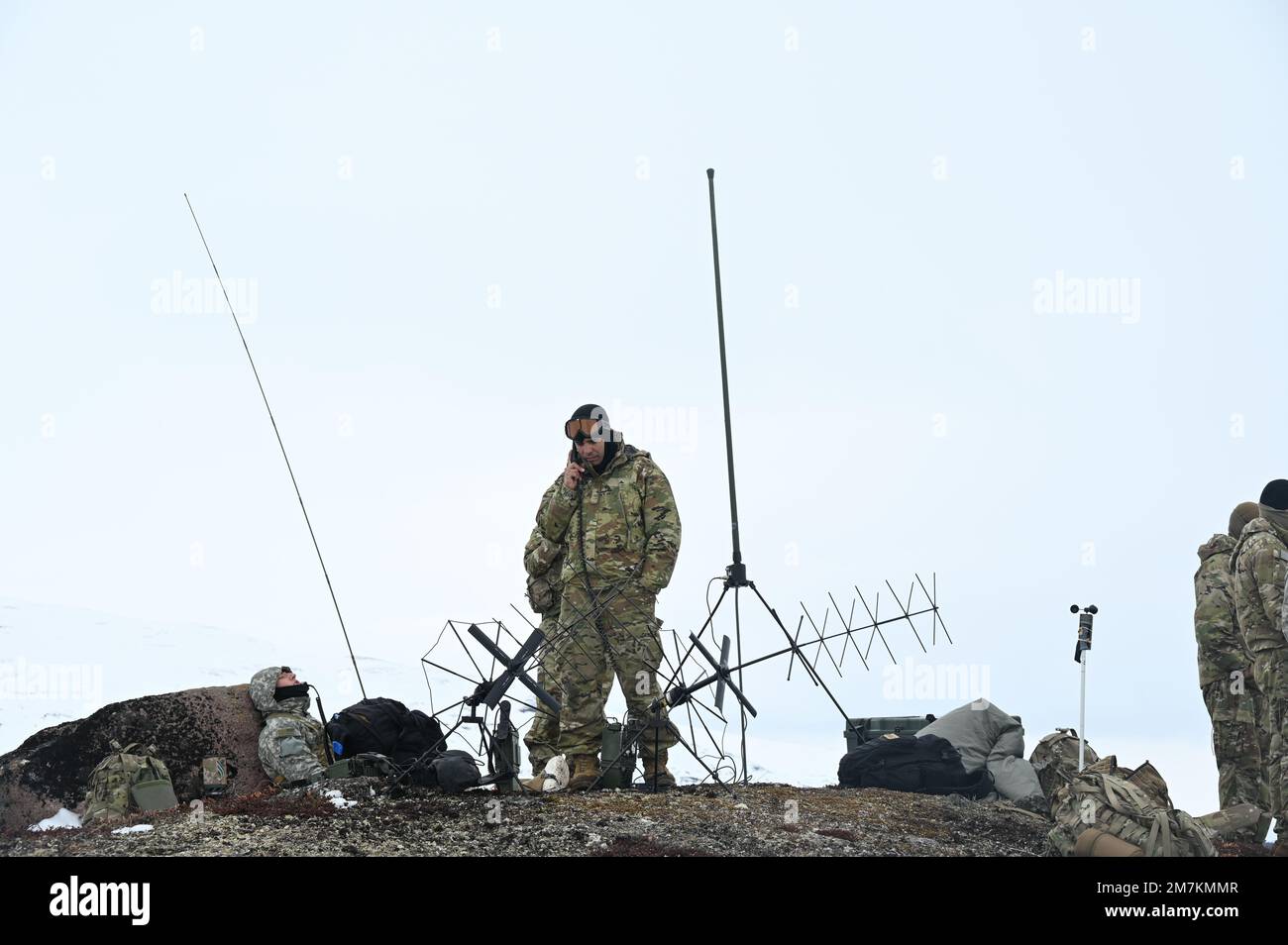 U.S. Army Private 1st Class Colon, a radio telephone operator assigned ...
