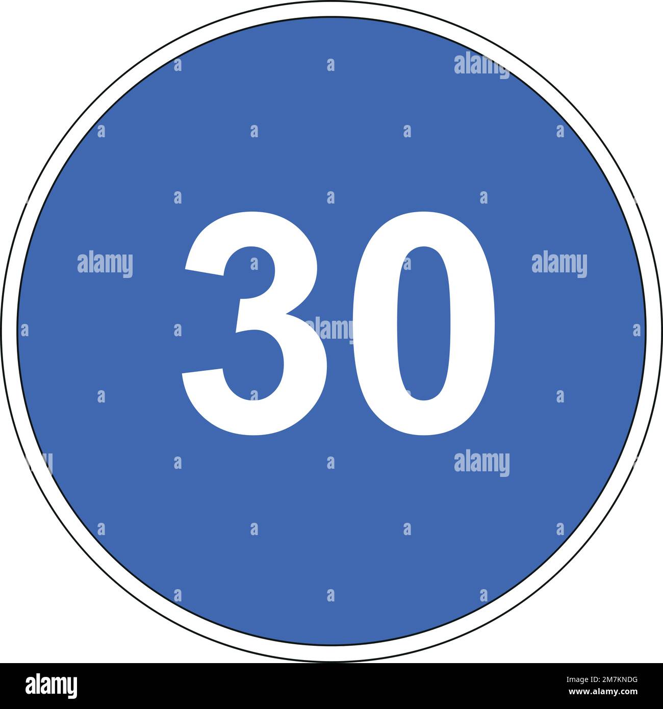 French road sign: Minimum speed requirement Stock Vector Image & Art ...