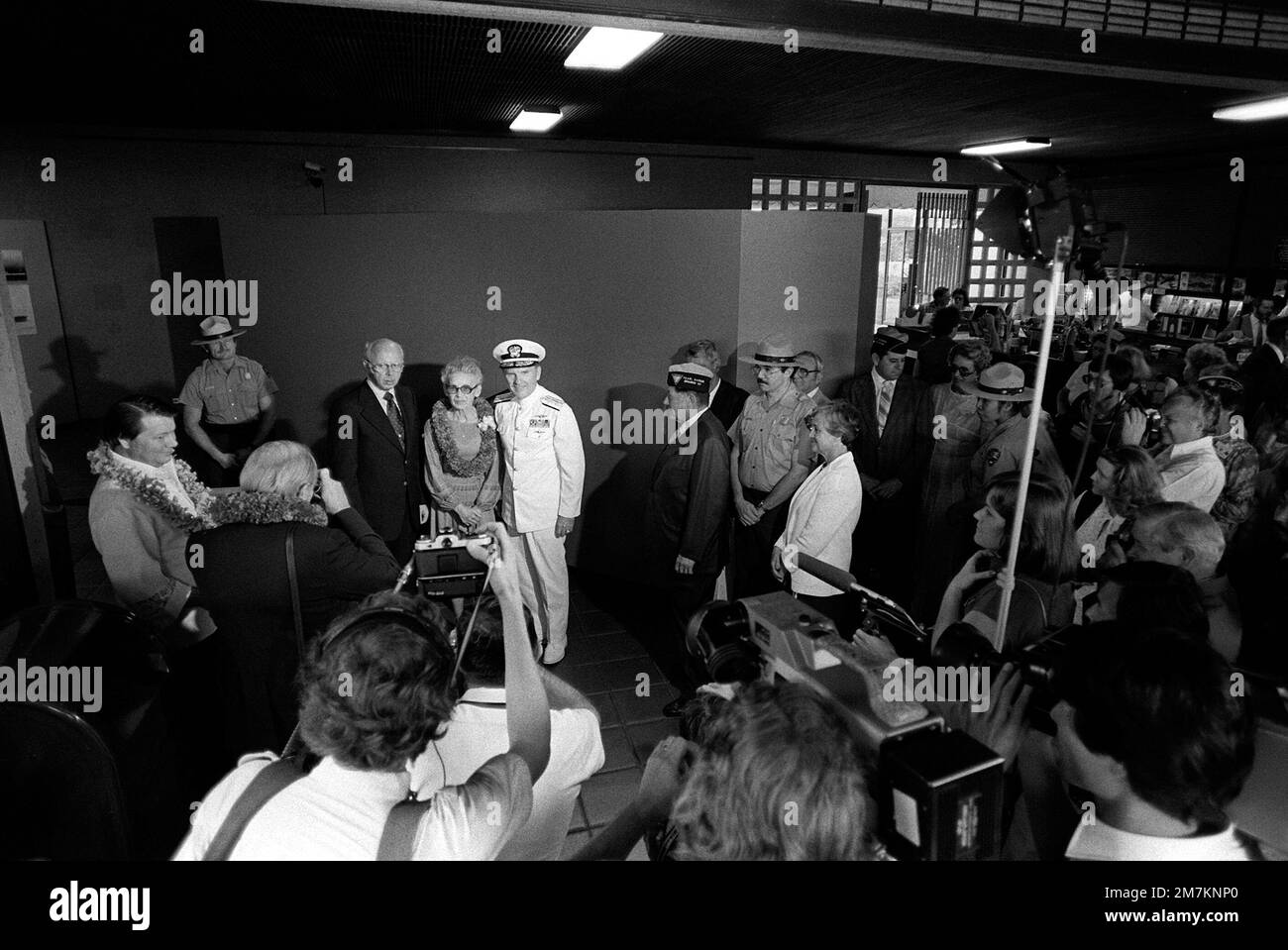 Joseph and Edith Susnir and RADM Stanley J. Anderson, commander, Naval ...