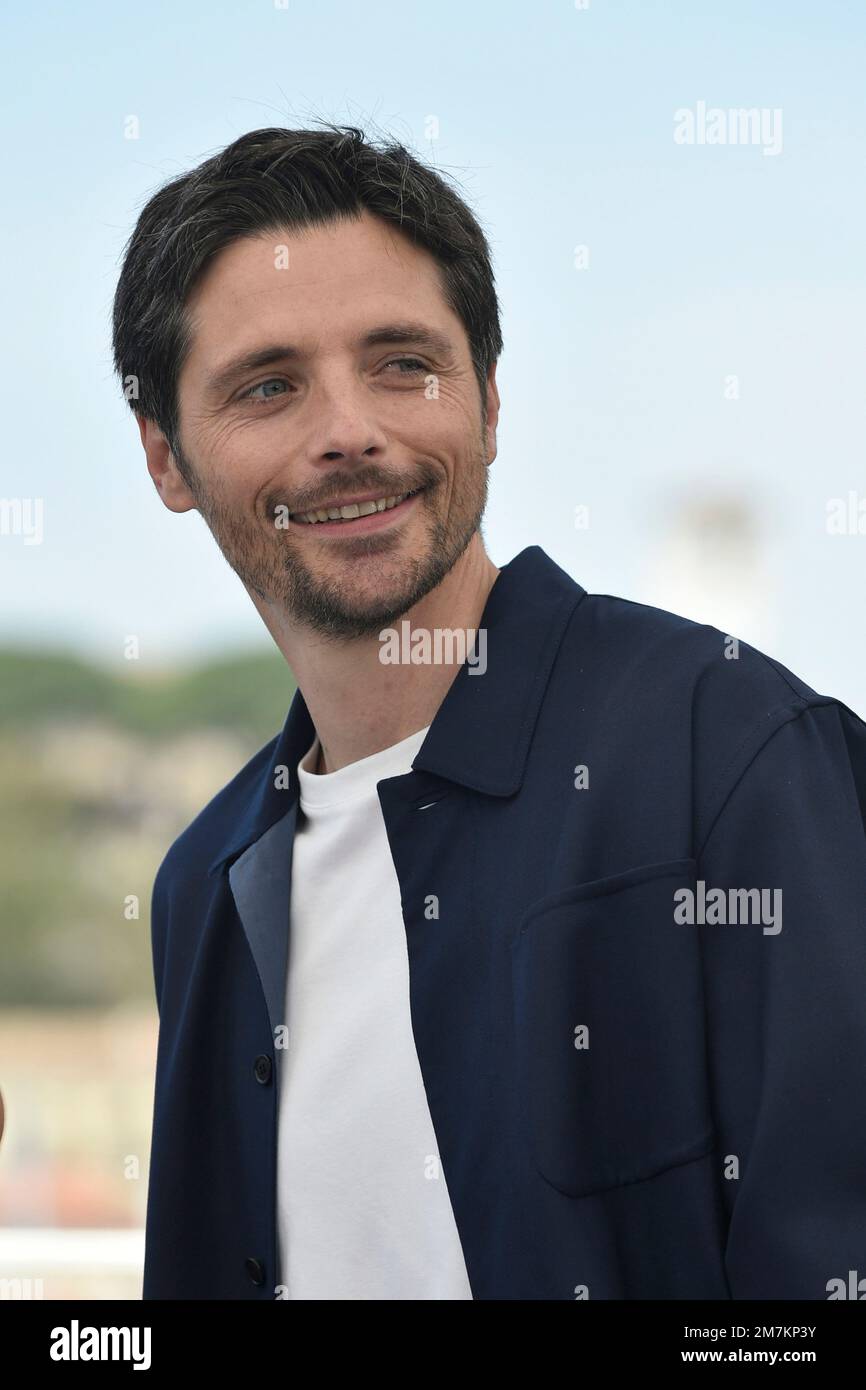 Actor Raphael Personnaz posing during the photocall of the film “Nos ...