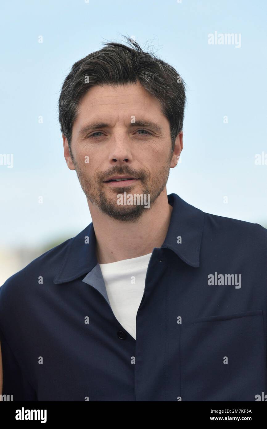 Actor and filmmaker Raphael Personnaz posing during the photocall of ...