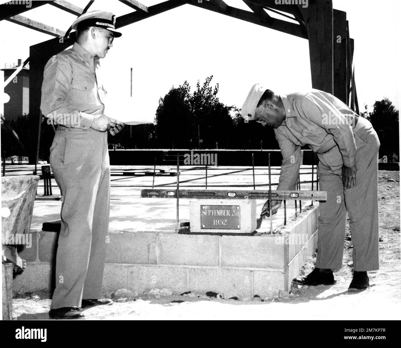 Cornerstone laying ceremony of the new Depot Chapel at the Barstow ...