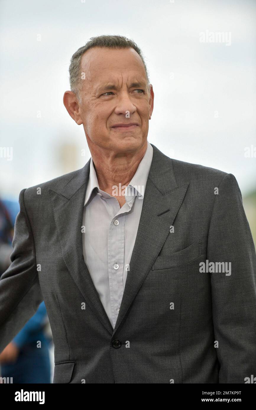 Actor Tom Hanks posing during the photocall of the film “Elvis” on the ...