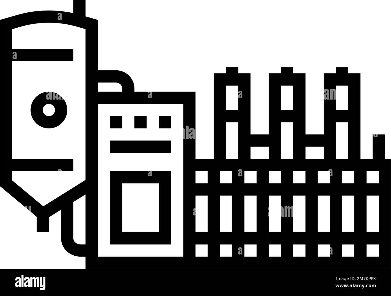 dri furnace steel production line icon vector illustration Stock Vector ...