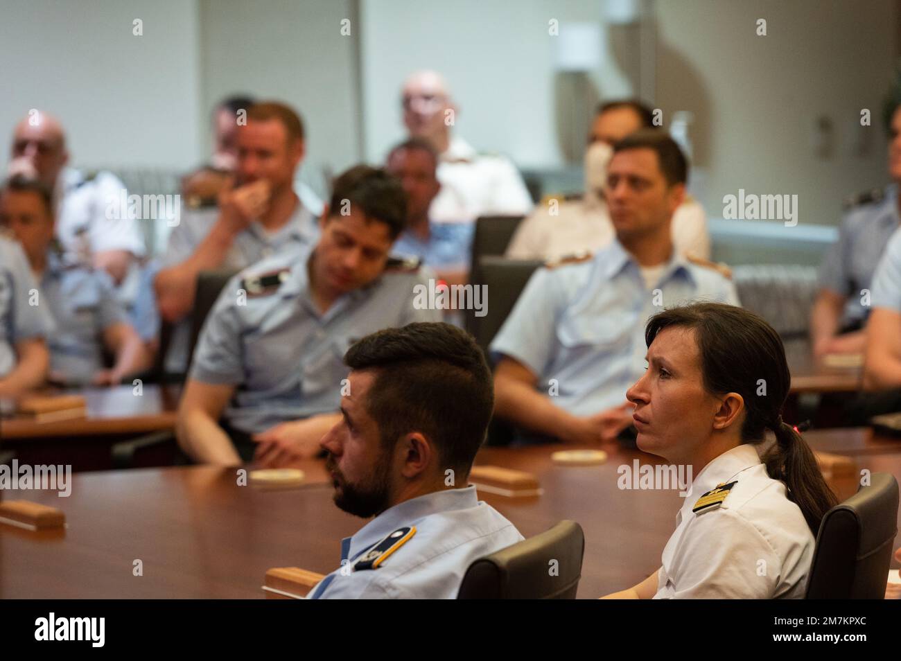 A group of students from the German Joint Command and Staff College ...