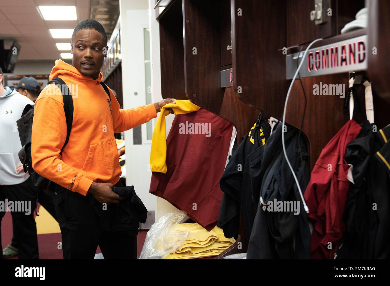 Washington Commanders wide receiver Terry McLaurin, packs his ...