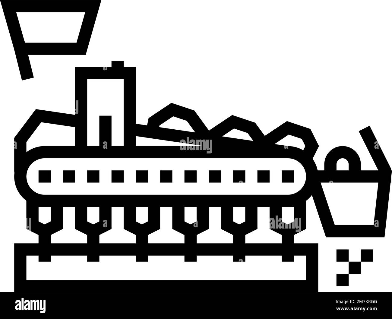 sinter plant steel production line icon vector illustration Stock ...