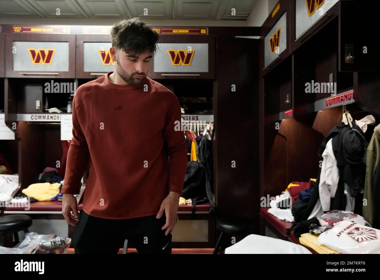 Washington Commanders quarterback Sam Howell packs his personal ...