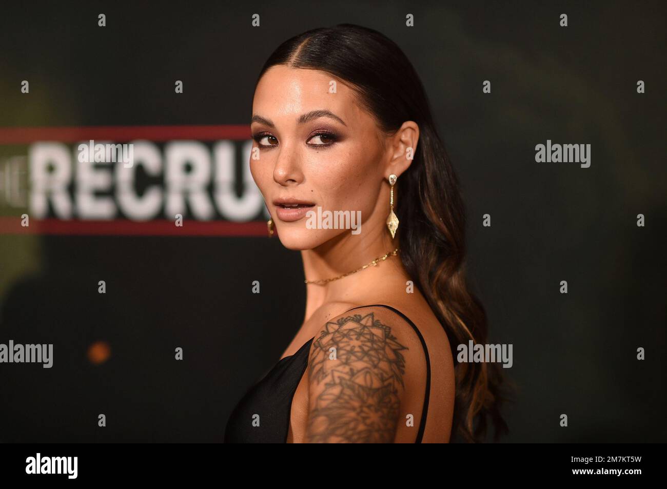 Fivel Stewart arrives at the world premiere of "The Recruit" on ...