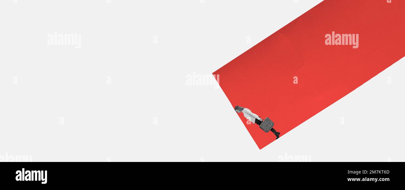 Contemporary art collage. Concept of business, personal and ...