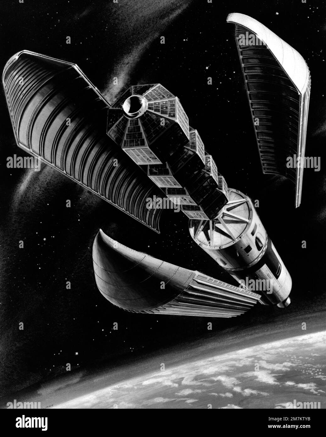 An artist's concept of the new modular three-section fairing for the ...
