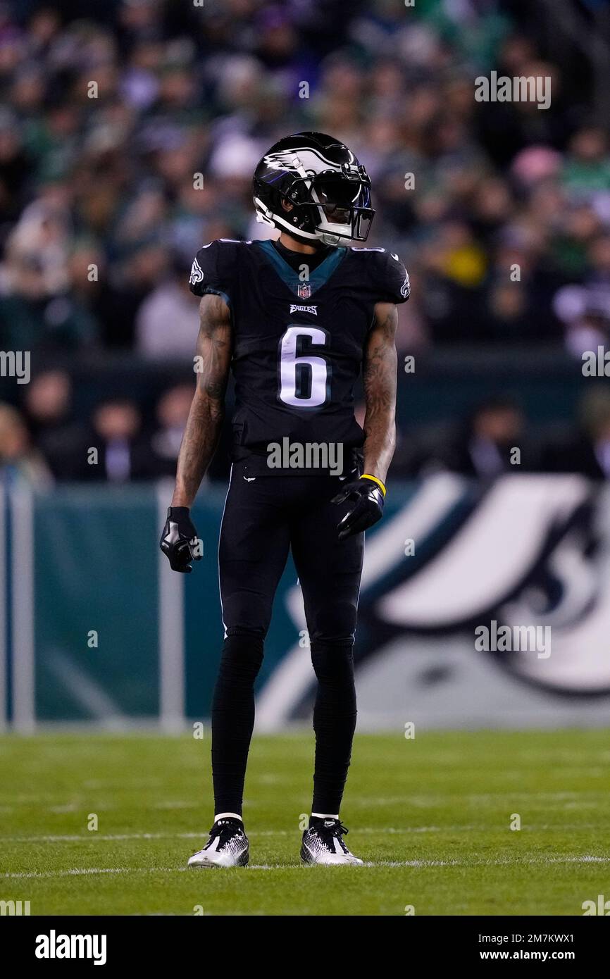 Philadelphia Eagles' DeVonta Smith in action during an NFL football ...