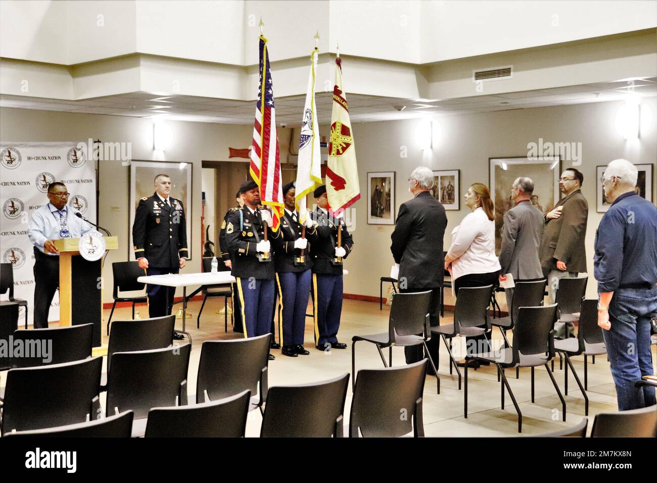 A scene is shown May 10, 2022, of a special signing ceremony for a ...