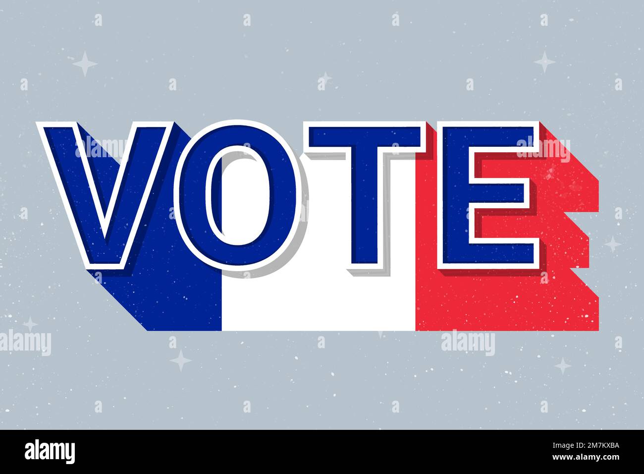 Vote word France flag vector election Stock Vector Image & Art - Alamy