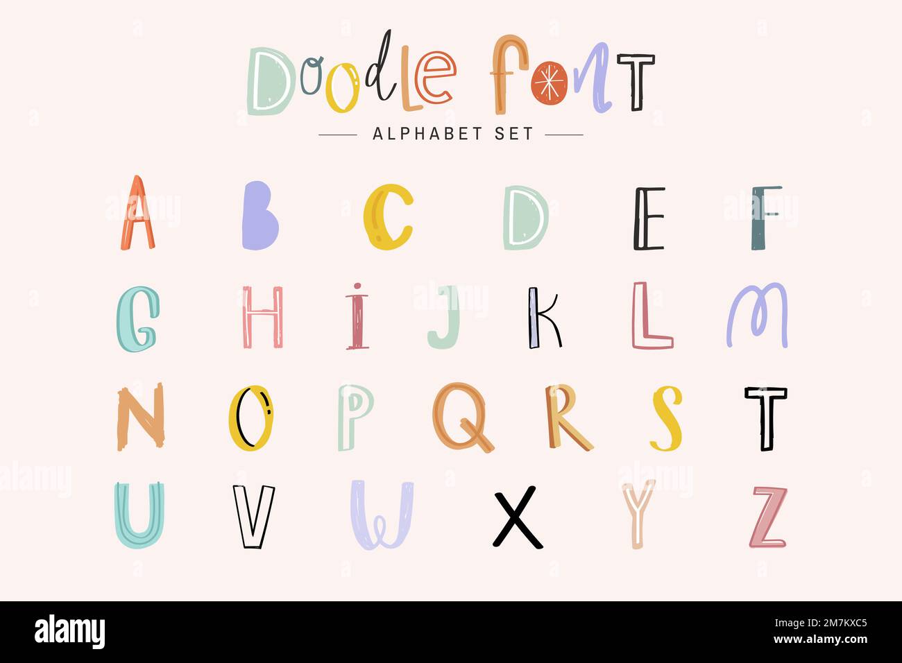 Preppy font hi-res stock photography and images - Alamy