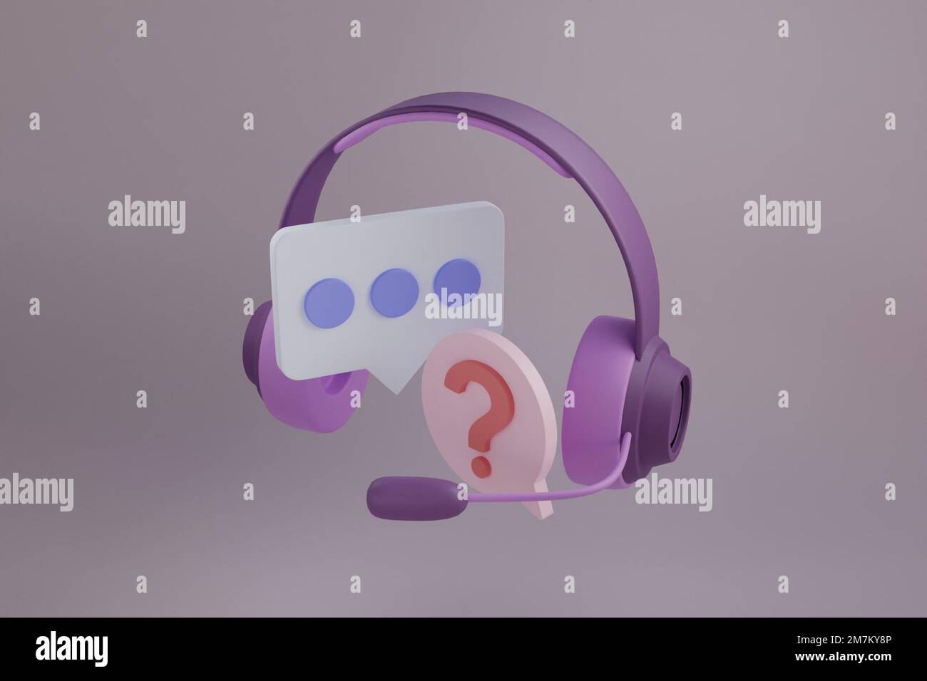 Abstract set. Chat message icon. 3d chat icon set. Question mark ...