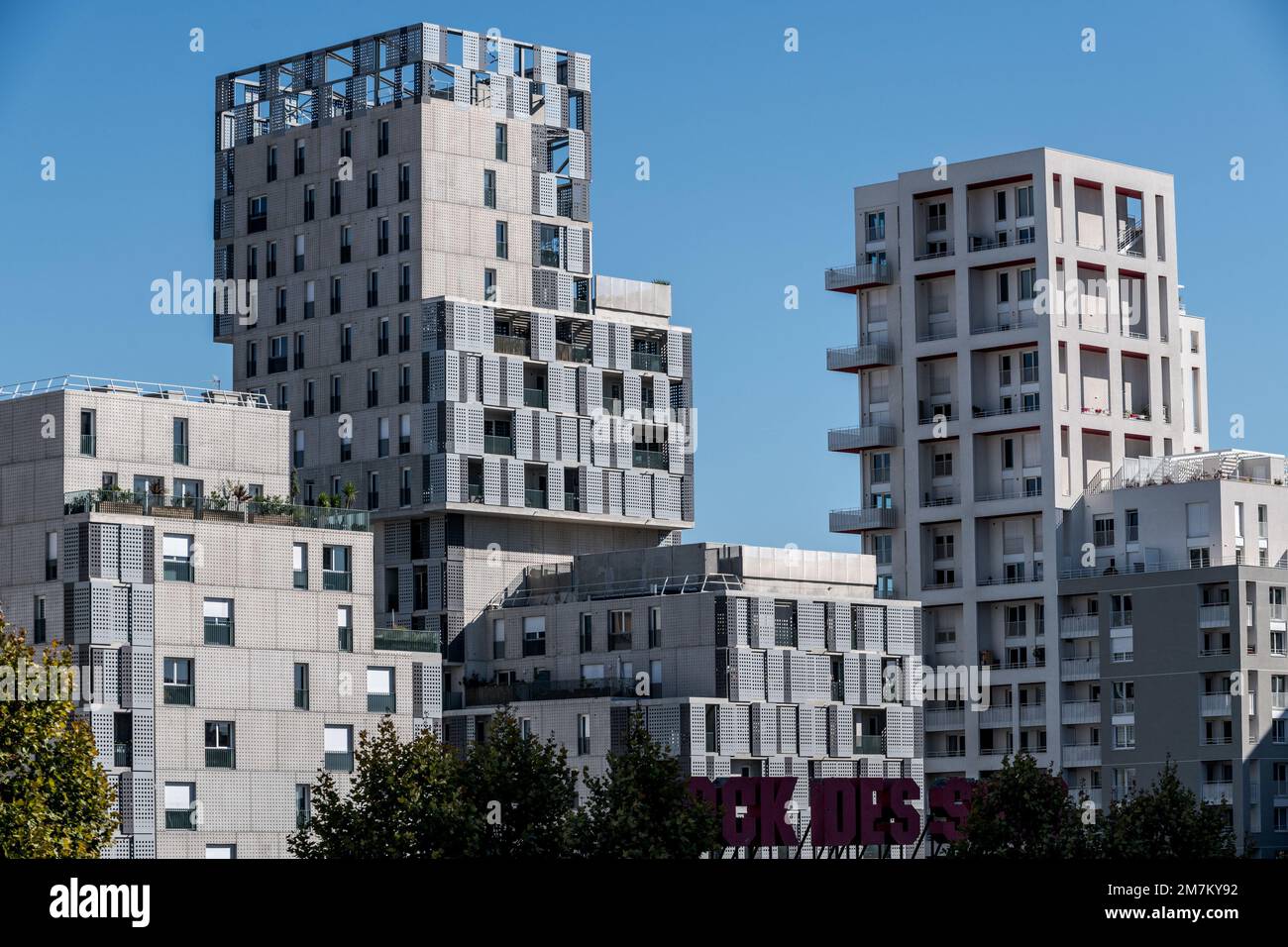 Arenc District in Marseille (south-eastern France): buildings ...