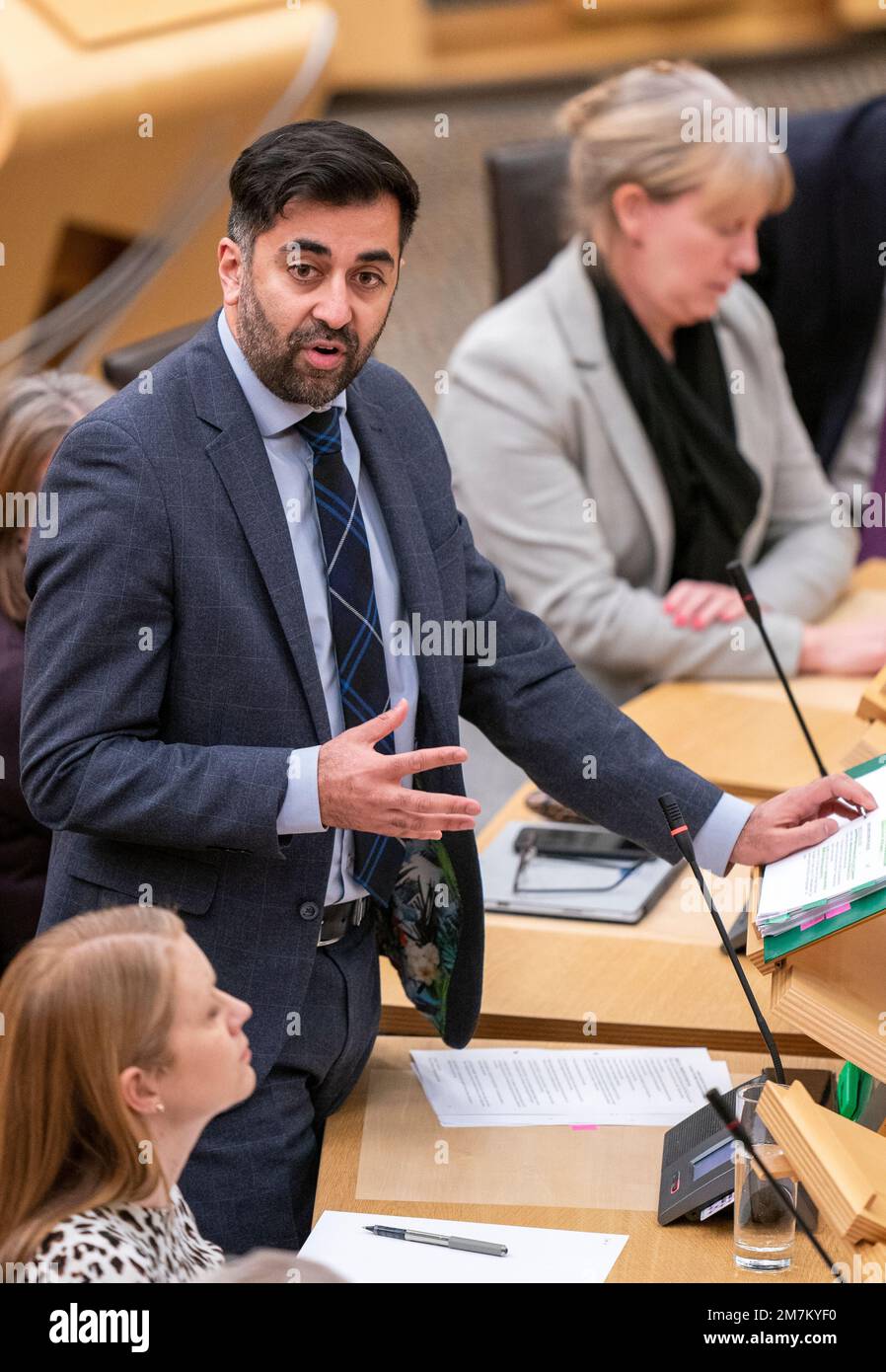 Scottish Cabinet Secretary for Health and Social Care Humza Yousaf ...