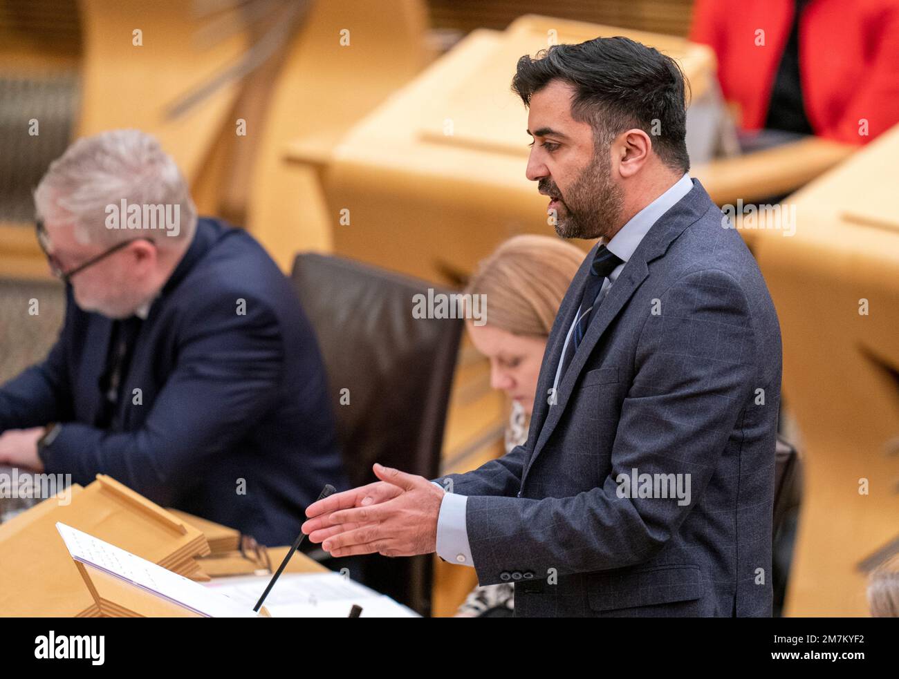 Scottish Cabinet Secretary for Health and Social Care Humza Yousaf ...